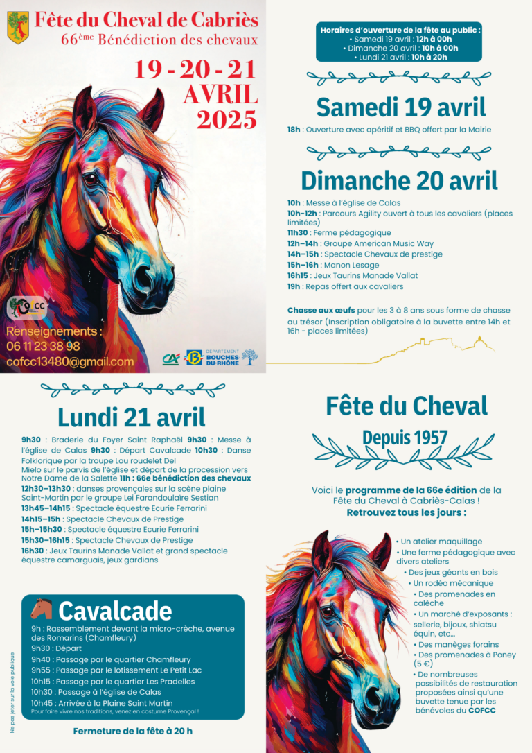 Fête du Cheval 66ème Bénédiction des Chevaux | Cabries